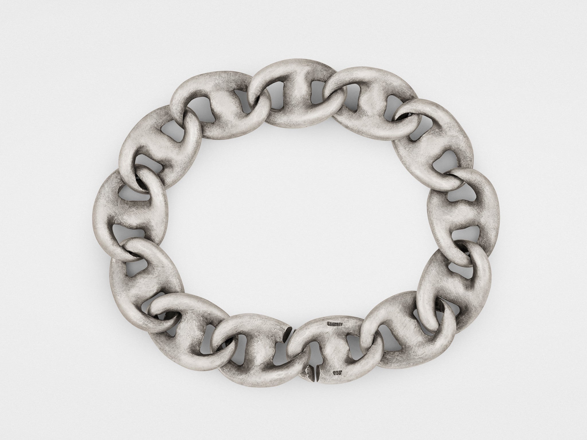 Wave Link Chain Bracelet in Sterling Silver – Snake Bones